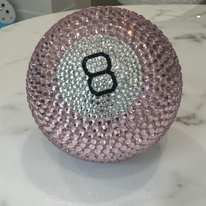 Rhinestoned Pink Magic 8 Ball - Etsy