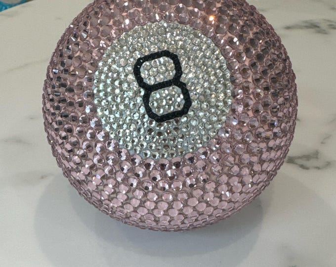 Rhinestoned Pink Magic 8 Ball - Etsy