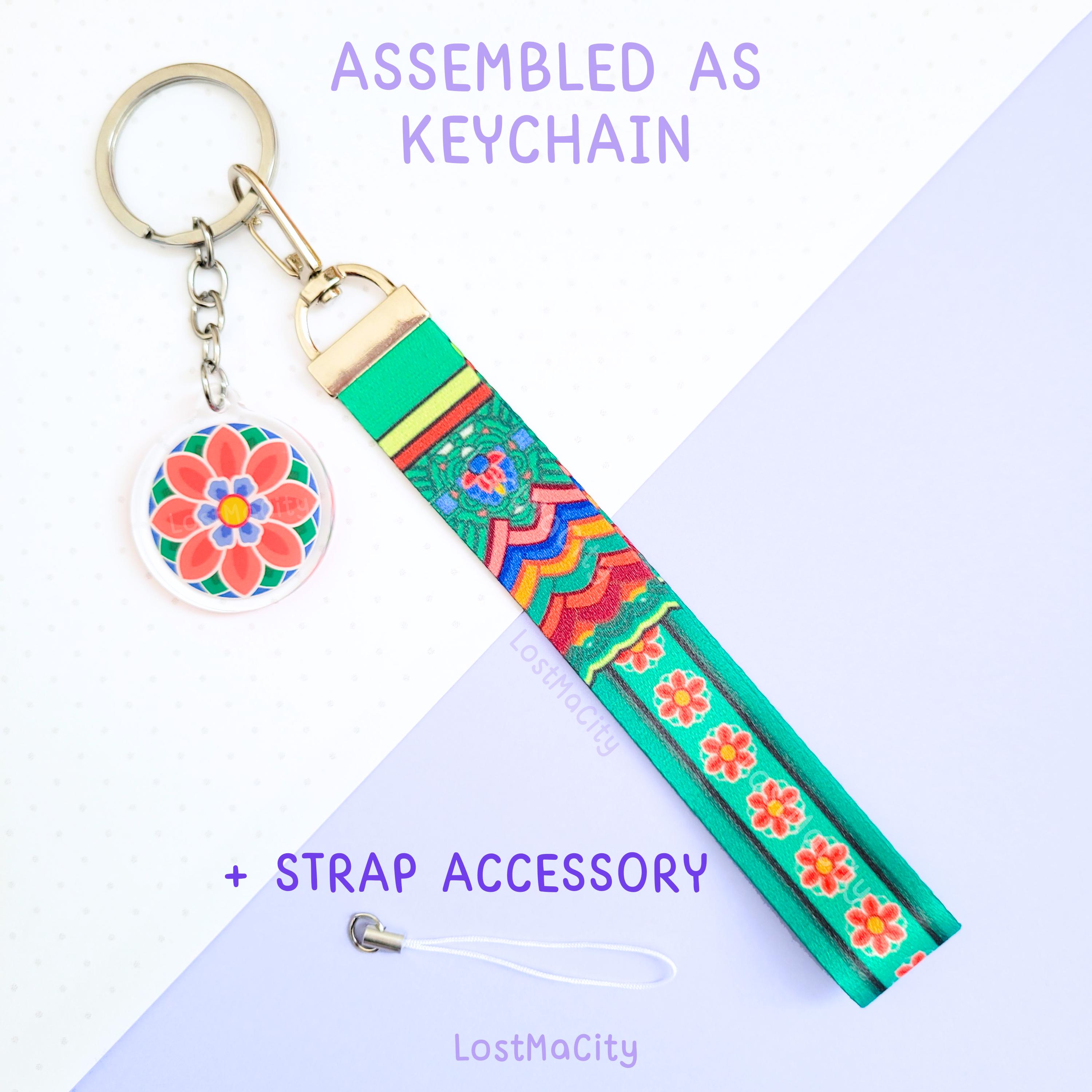 Traditional Korean Pattern Keychain Strap | Korean Palace | Historical ...