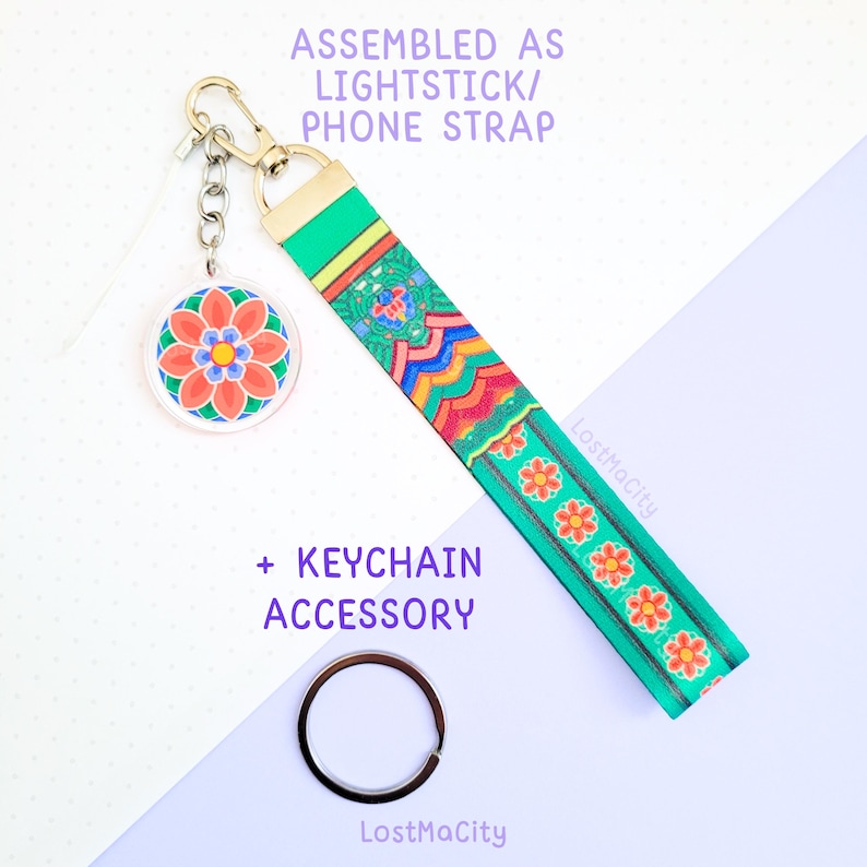 Traditional Korean Pattern Keychain Strap | Korean Palace | Historical ...