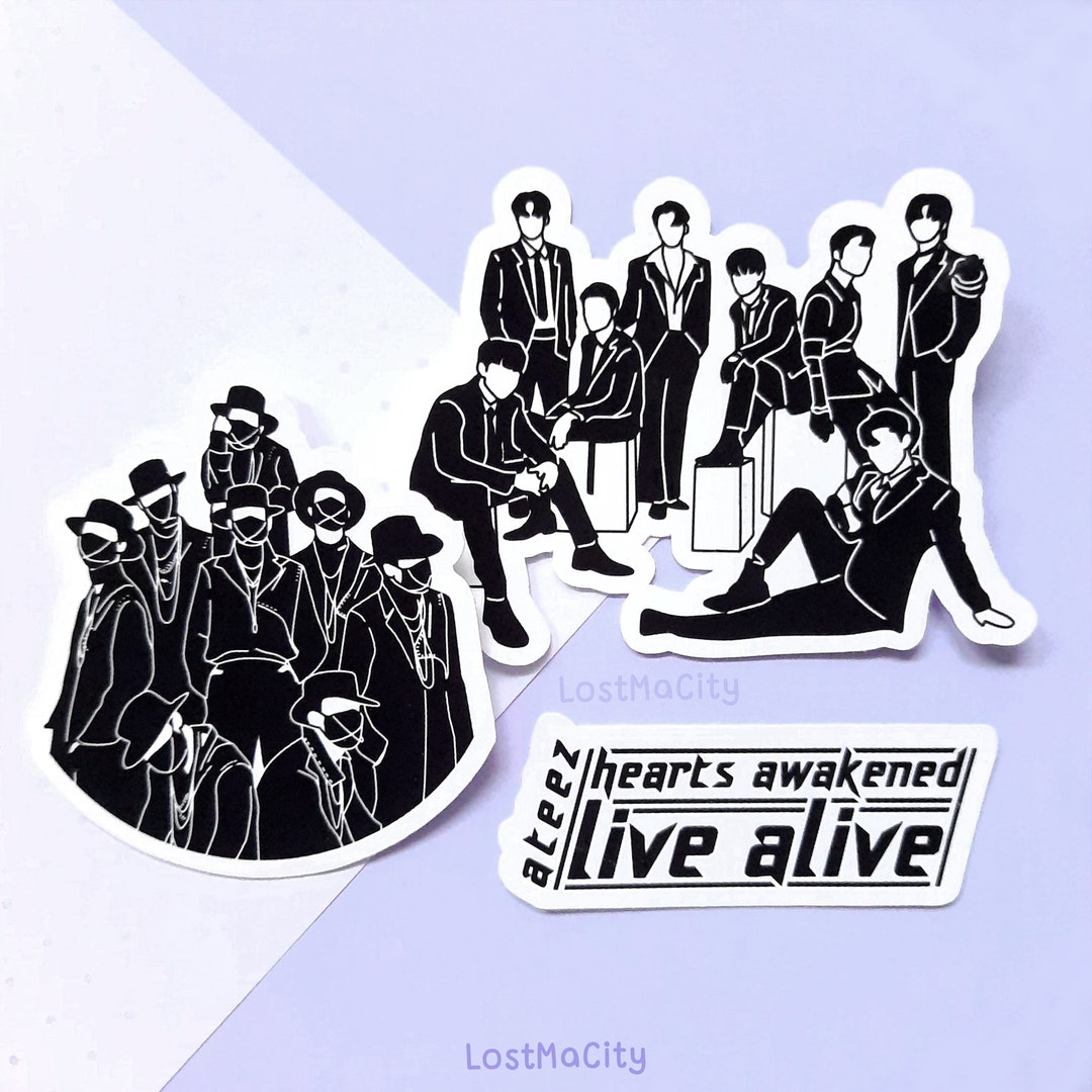 ATEEZ Sticker Set | HALA HALA | Paradigm | Hearts Awakened Live Alive ...