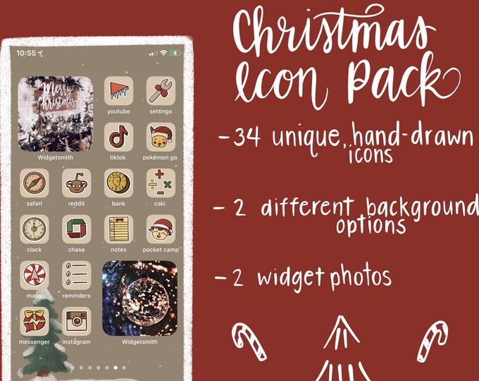 Christmas Ios14 Icons - Christmas Theme Icons - Ios 14 Icons ...