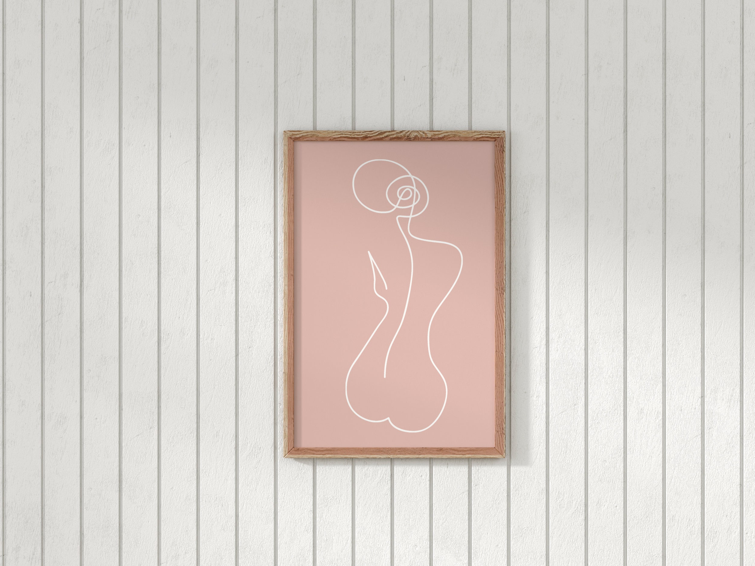 Woman Silhouette Wall Art Naked Woman Print Printable Etsy