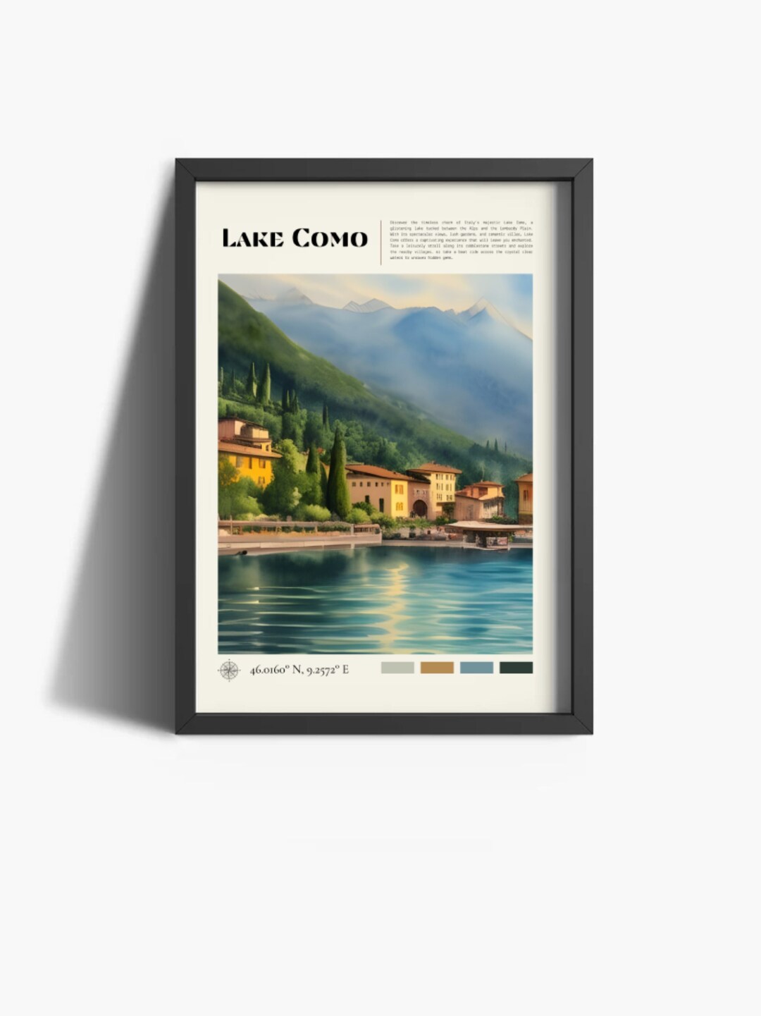 Lake Como and Amalfi Coast Art Print Stunning Italian - Etsy
