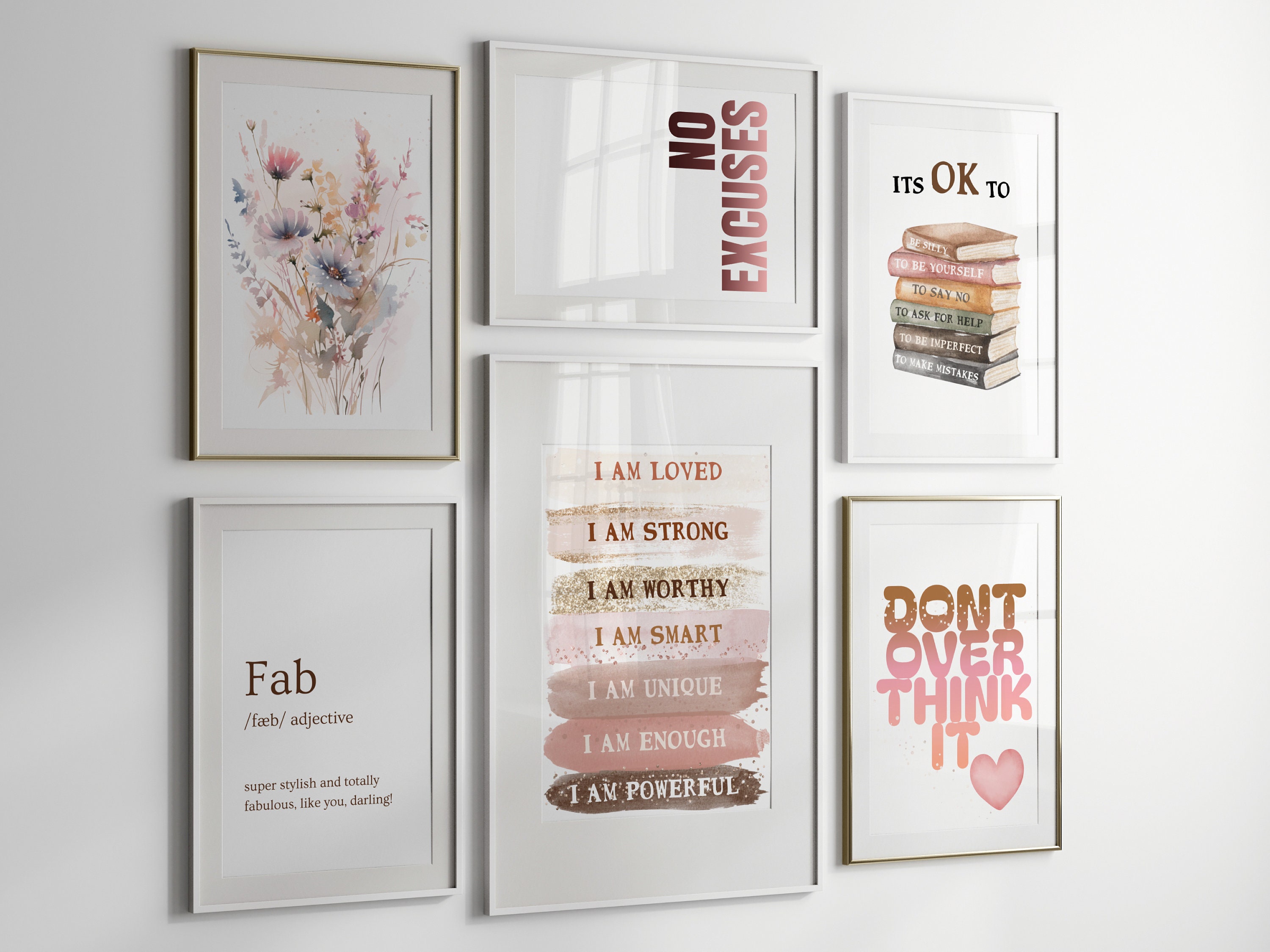 Wall Art Set for Teenage Girl Poster, Teen Inspiration Wall Art ...