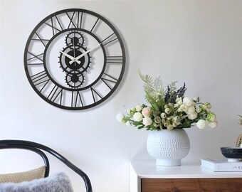 Rustic 20 Inch Wall Clock - Etsy