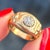 Magic 8 Ball Ring, 14k Solid Gold Billiards 8 Ball Ring Signet, Solid ...
