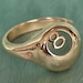 Magic 8 Ball Ring, 14k Solid Gold Billiards 8 Ball Ring Signet, Solid ...