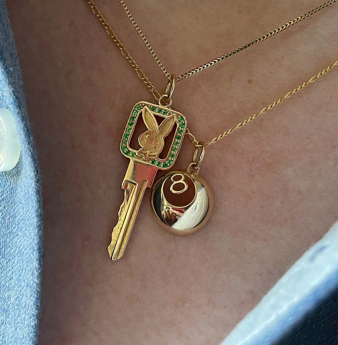 14k 8 Ball Charm Pendant, Solid Gold Billiards 8 Ball, Magic 8 Ball ...