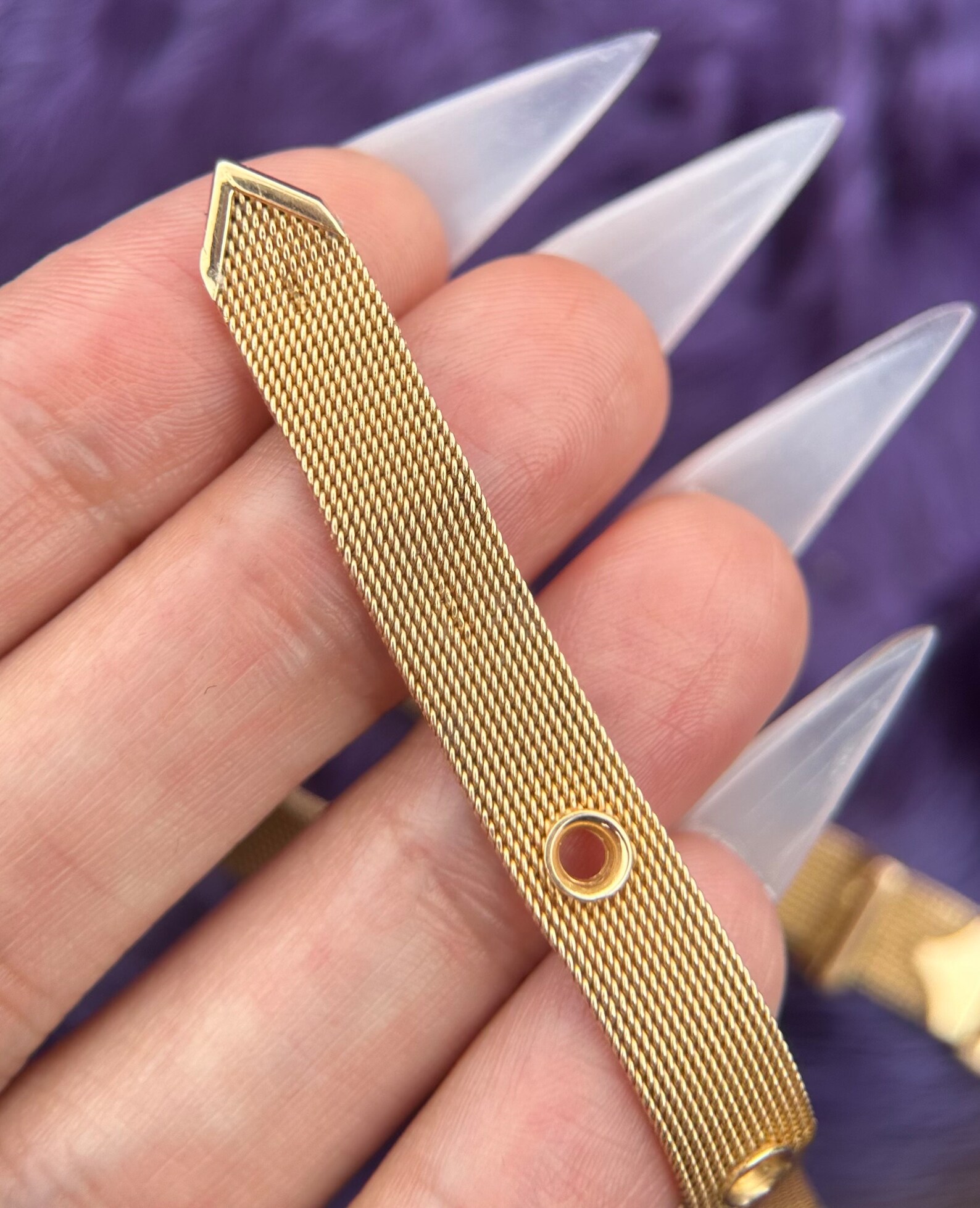 VINTAGE 18k Solid Gold Belt Women's Bracelet, Gold Belt Bracelet ...