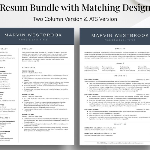 Executive Resume Template Modern C Level Resume Template for - Etsy