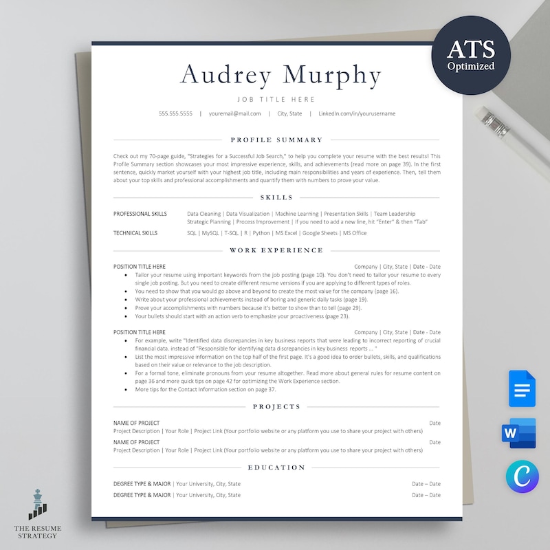 Tech Resume Template 2025 - Etsy