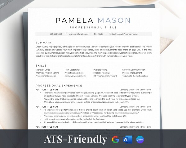 Nurse Resume Template Free Cover Letter Nurse Resume Nurse CV One & Two ...