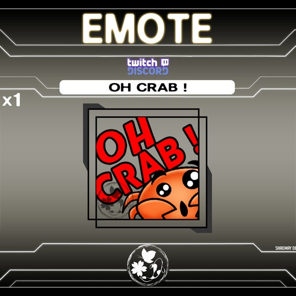 Crab Twitch Emotes - Etsy