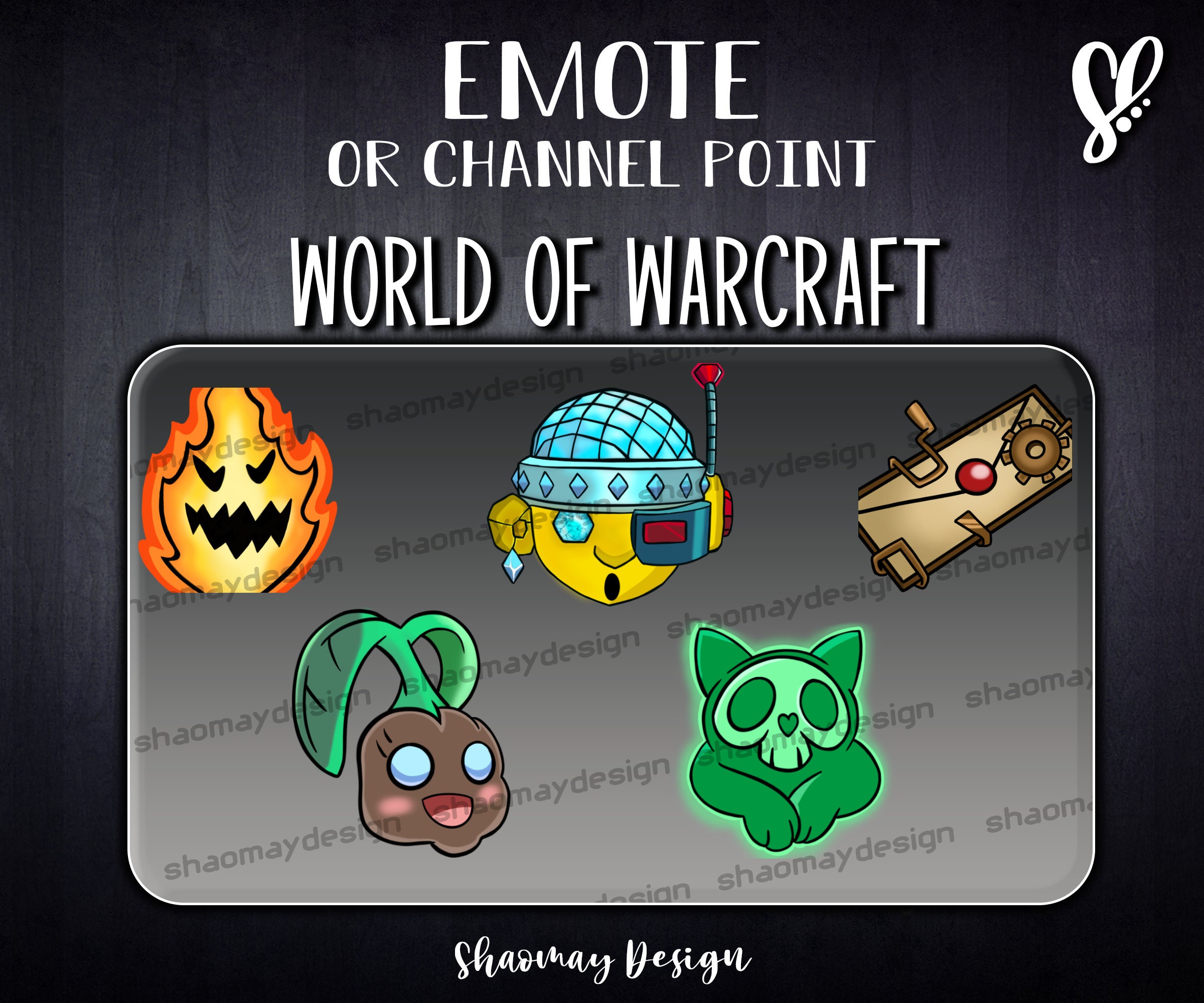 World of Warcraft Emotes ou points de chaîne Twitch Discord | Etsy