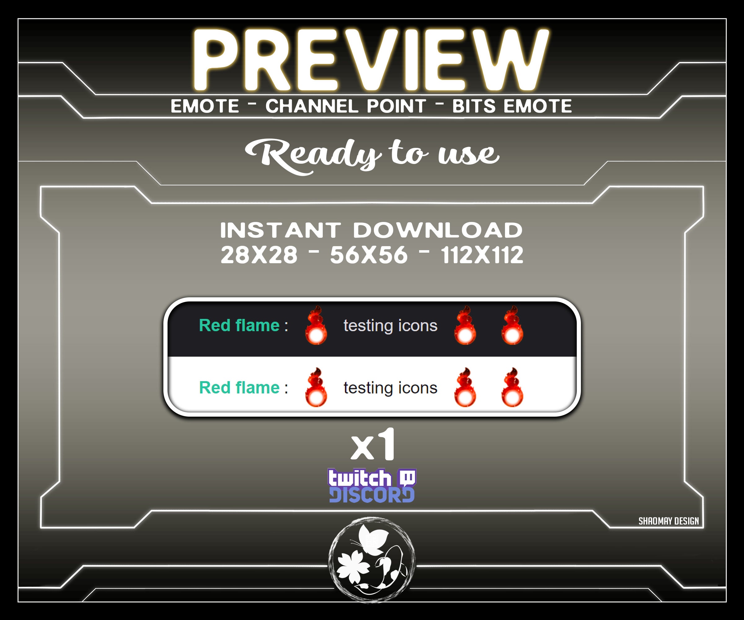 Emote Red Chakra Orb or Discord Twitch Channel Point - Etsy