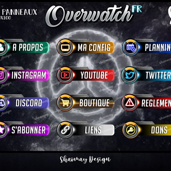Overwatch Twitch Panels - Etsy