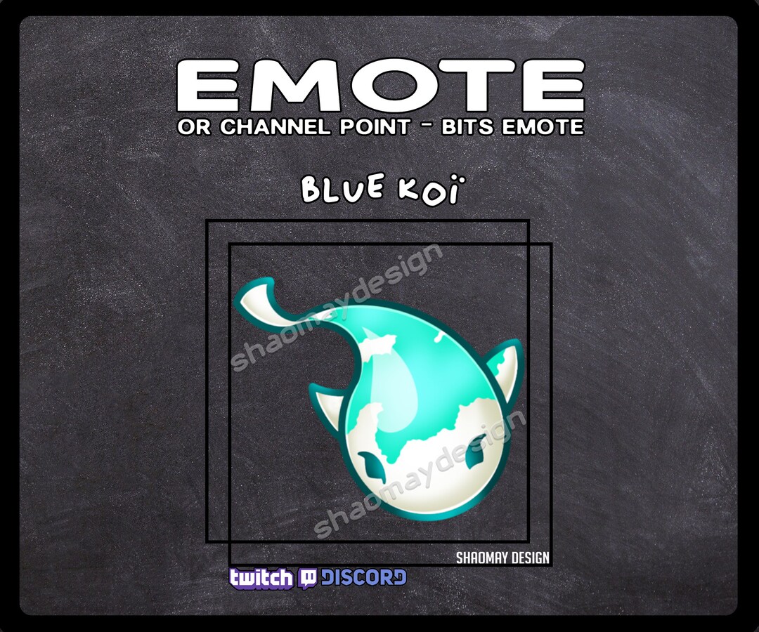 Blue Koi Emote or Twitch Discord Channel Point - Etsy