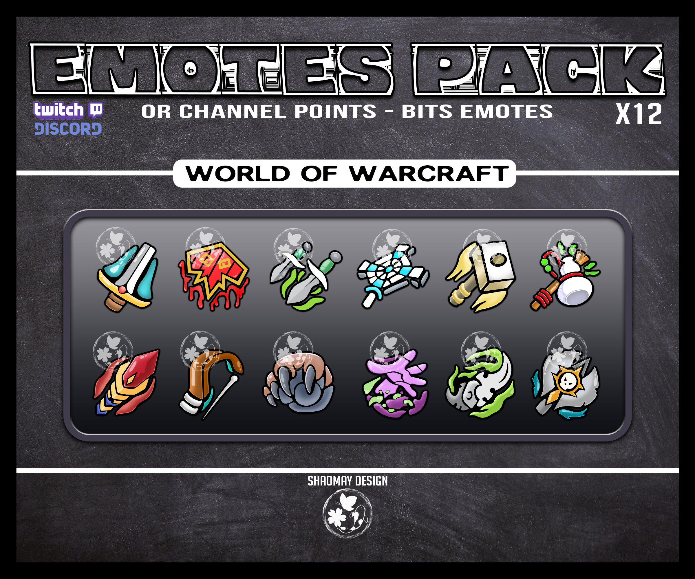 Pack World of Warcraft Emotes Classes or Twitch Discord - Etsy Singapore
