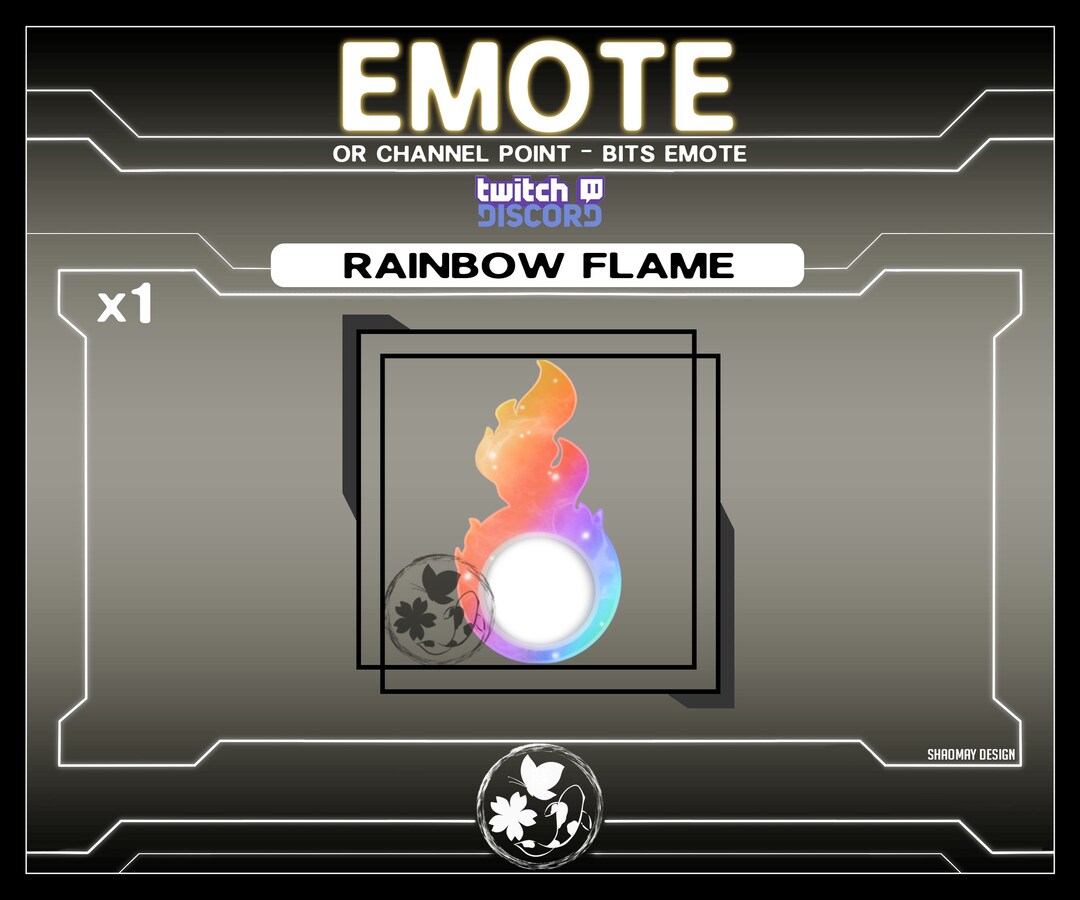 Emote Rainbow Chakra Orb or Twitch Discord Channel Point - Etsy