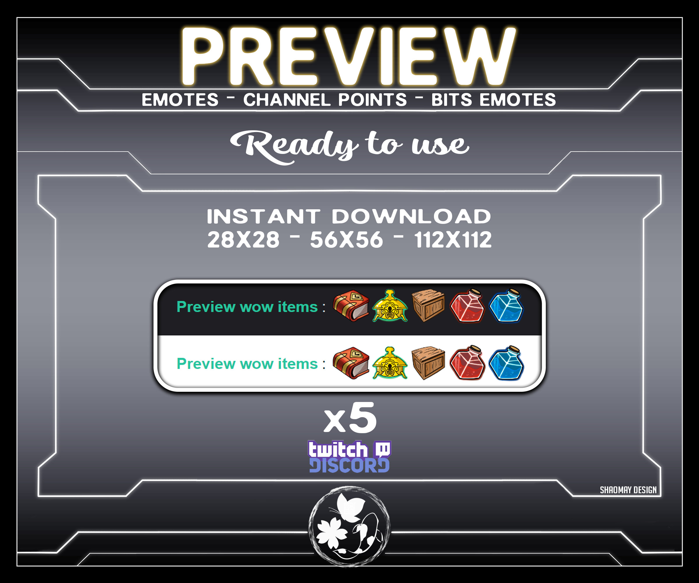 PACK World of Warcraft Emotes Ou Points De Chaîne Twitch - Etsy