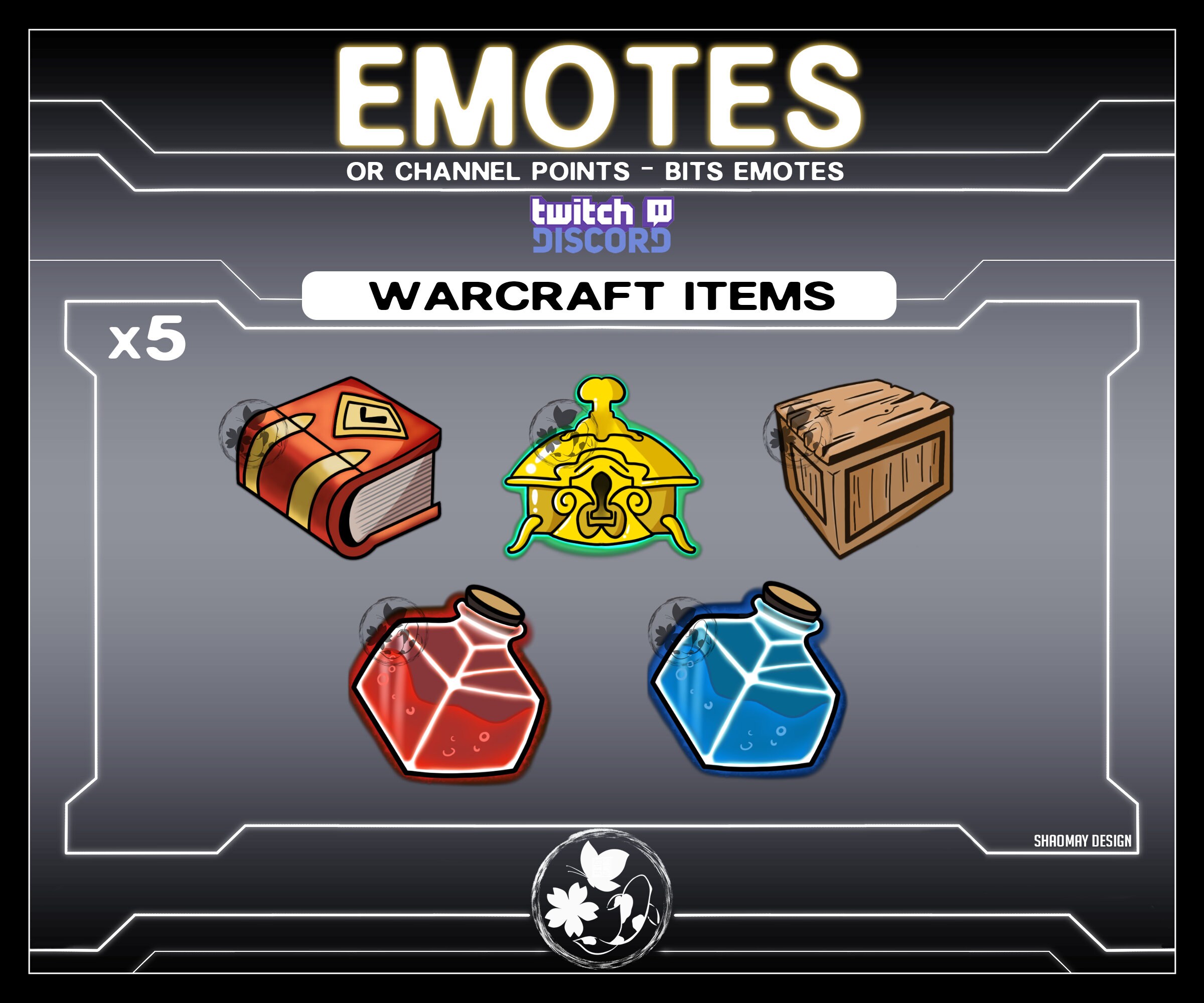 PACK World of Warcraft Emotes Ou Points De Chaîne Twitch - Etsy