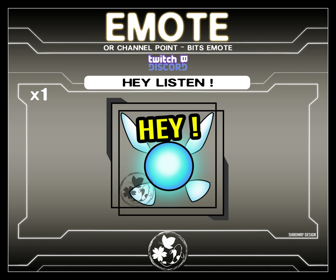 Navi hey Listen Zelda Link Emote or Twitch Discord Channel Point - Etsy