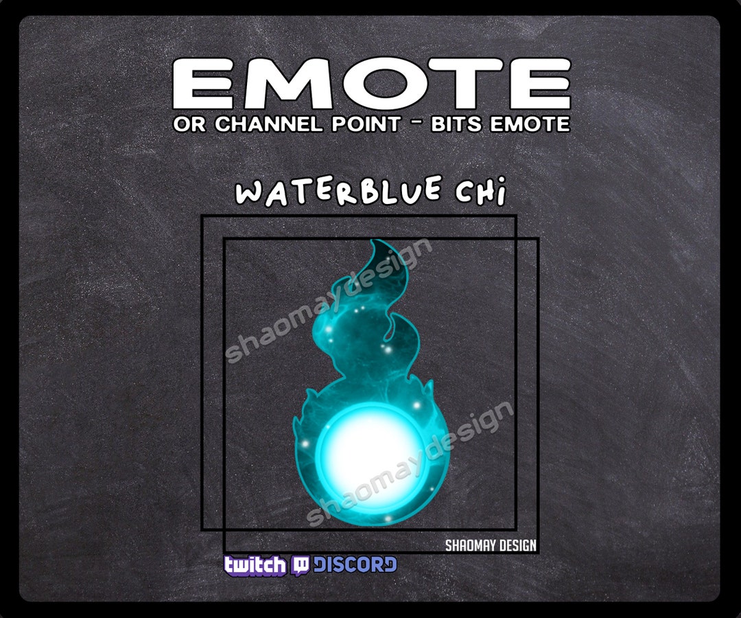 Turquoise Blue Chi Orb Emote or Twitch Discord Channel Point - Etsy