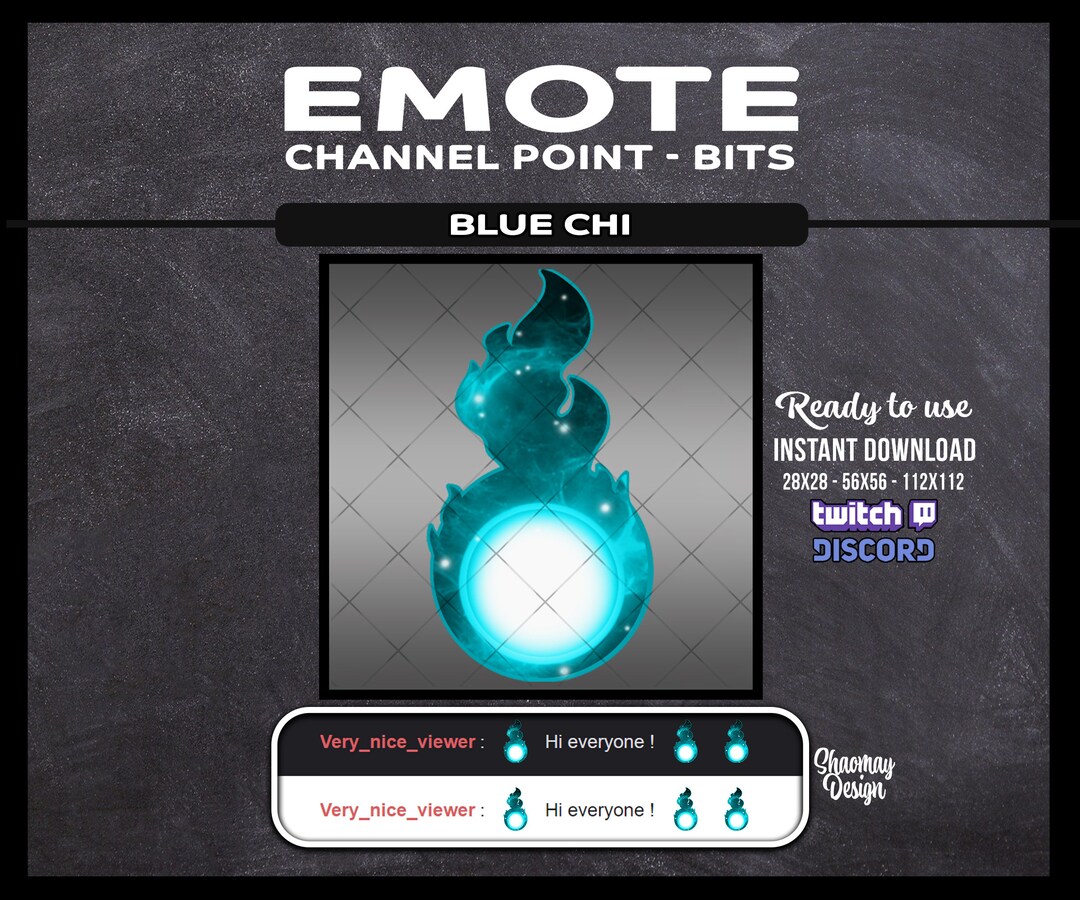 Orb of Chi Flame Turquoise Emote or Twitch Discord Channel Point - Etsy