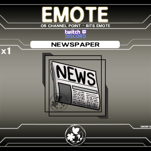 Twitch Emote Newspaper - Etsy