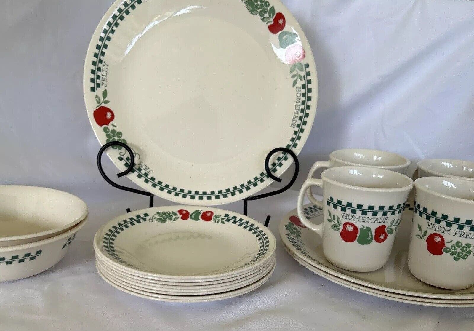 Corelle Farm Fresh 18 Pc 4 Dinner Plates, 8 Bread Plates, 2 Cereal ...