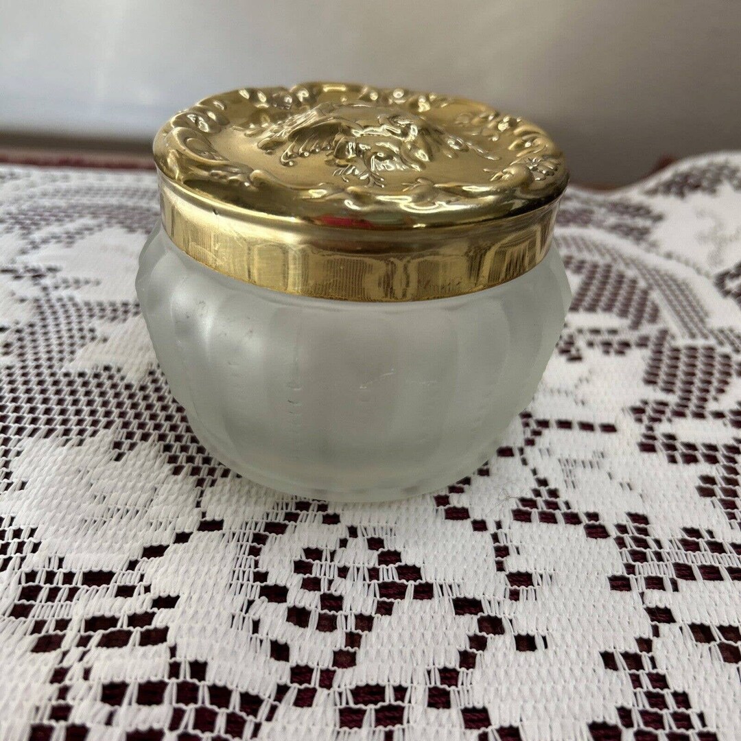 Vintage Estee Lauder Re-nutriv Face Powder Jar Empty Frosted - Etsy