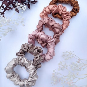 Small Satin Scrunchies, Thin Scrunchies Hair, Mini Scrunchies Australia ...
