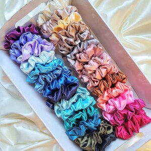 Small Satin Scrunchies, Thin Scrunchies Hair, Mini Scrunchies Australia ...