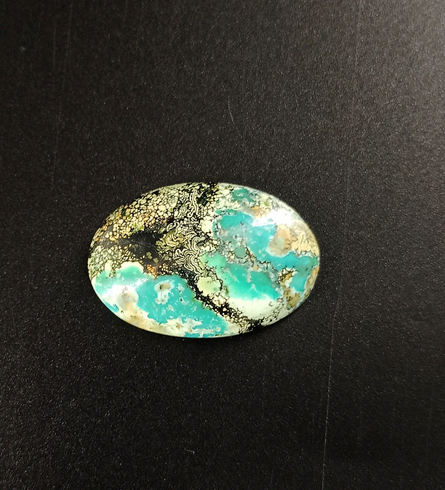 Anniversary Gift Turquoise Gemstone-natural Tibetan Turquoise Oval ...