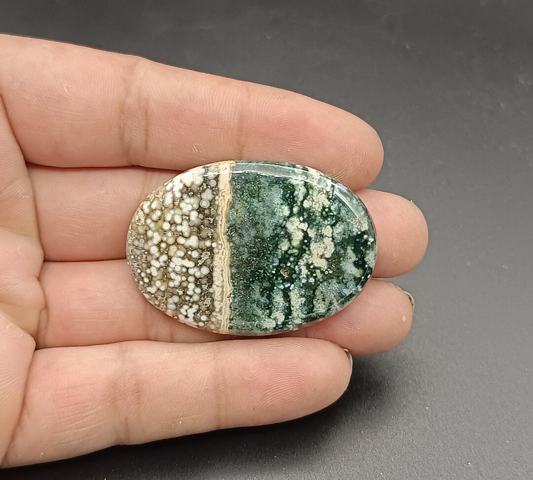 Natural Ocean Jasper Gemstone, Chakra Stones, Cellular Jasper, Ocean ...