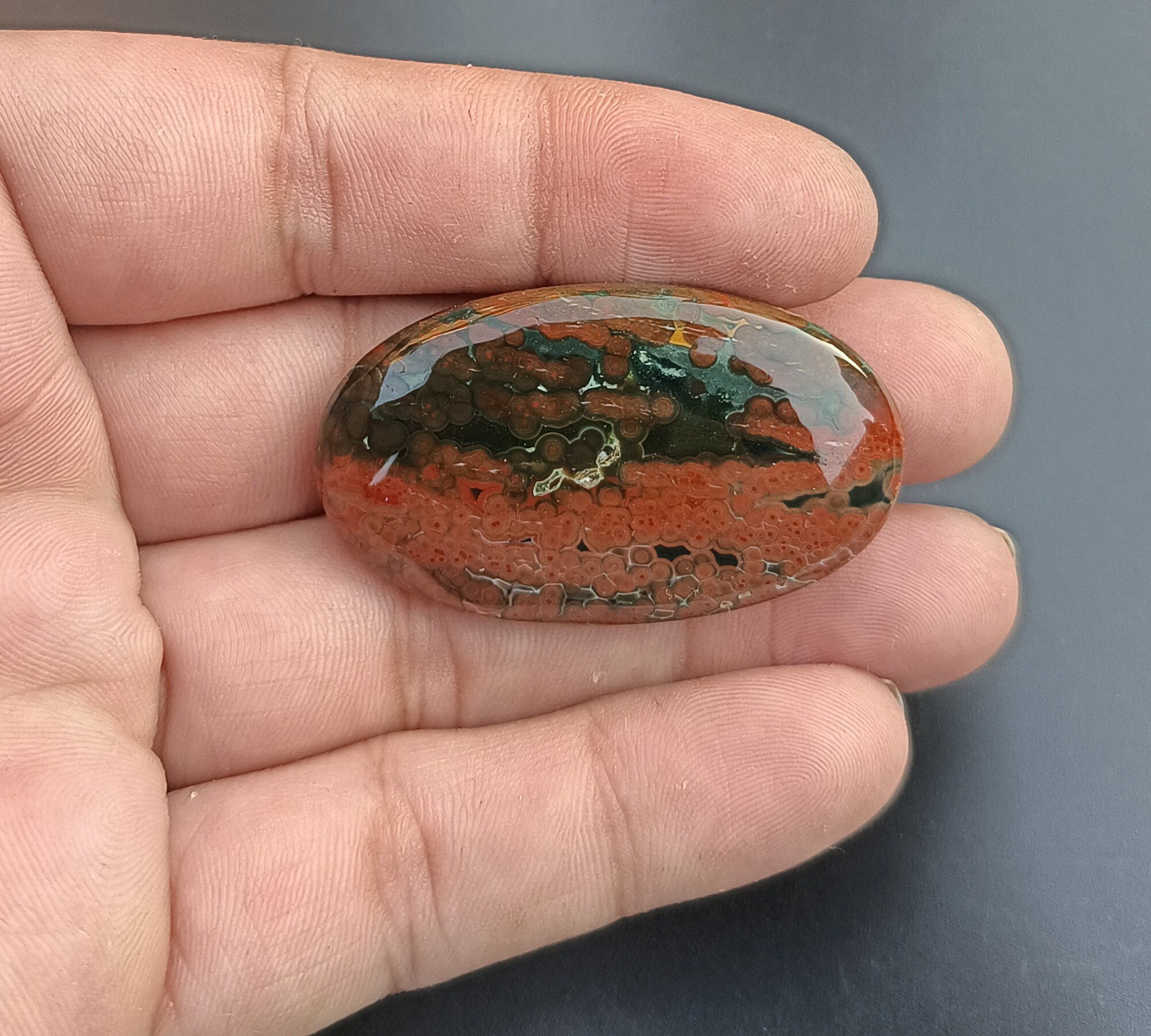 Natural Ocean Jasper Gemstone Chakra Stones Cellular Jasper - Etsy