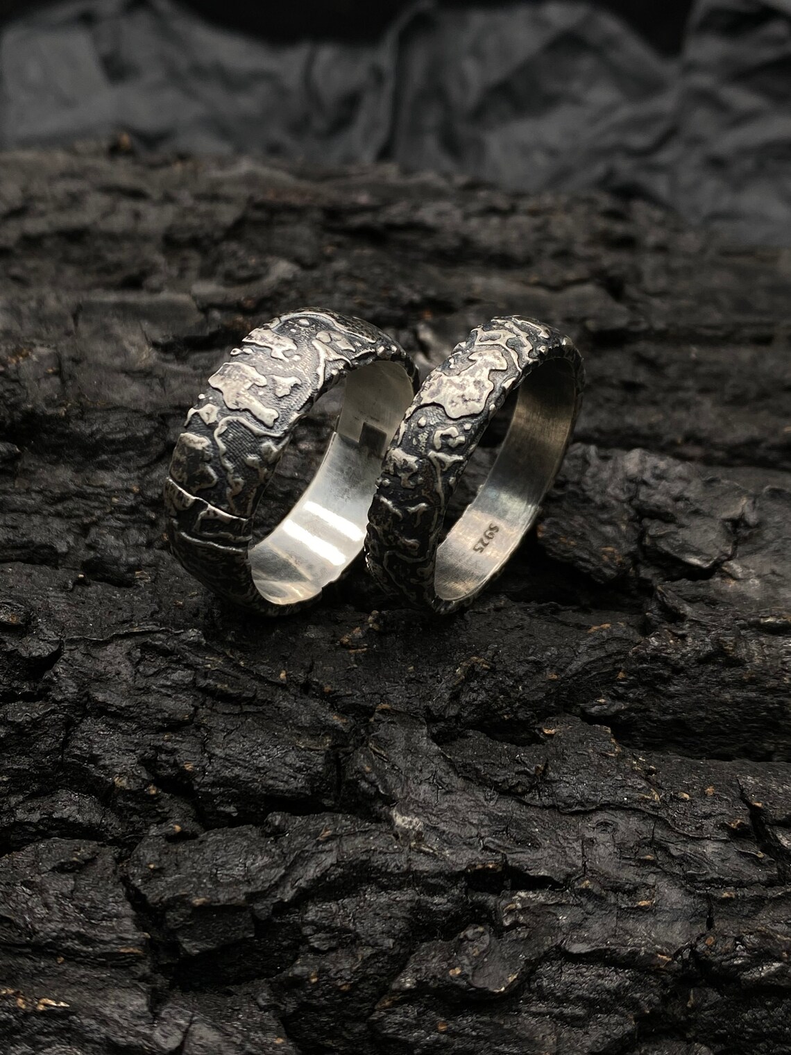 Couple Rings Arthritis Ring Fat Knuckle Wedding Band Silver | Etsy