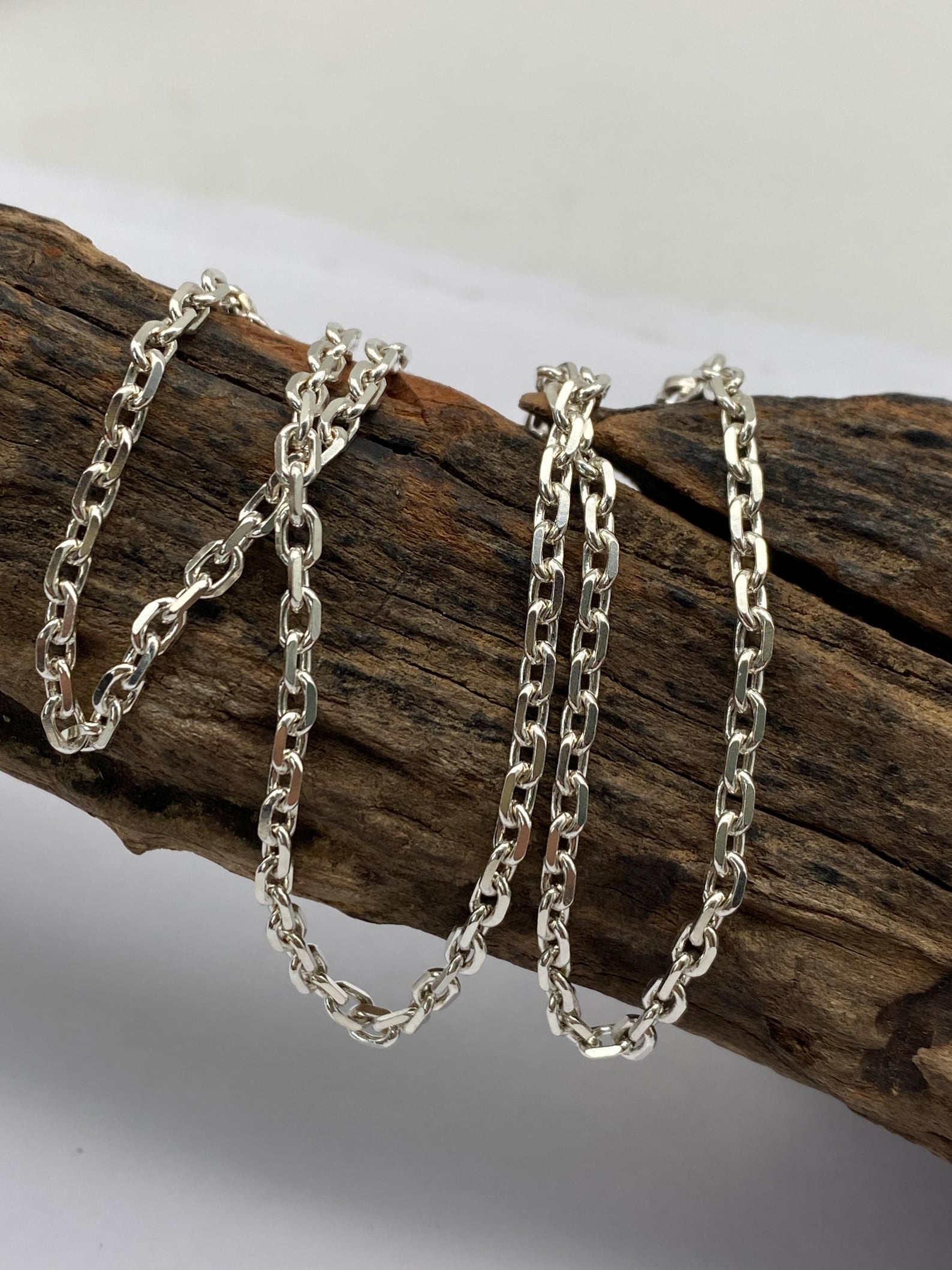925 Sterling Silver Cable Chain for Pendant 3mm - Etsy