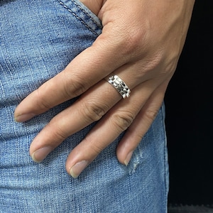 Hinged Ring Big Knuckle Ring Arthritis Ring for Lagre Knuckle Men's ...