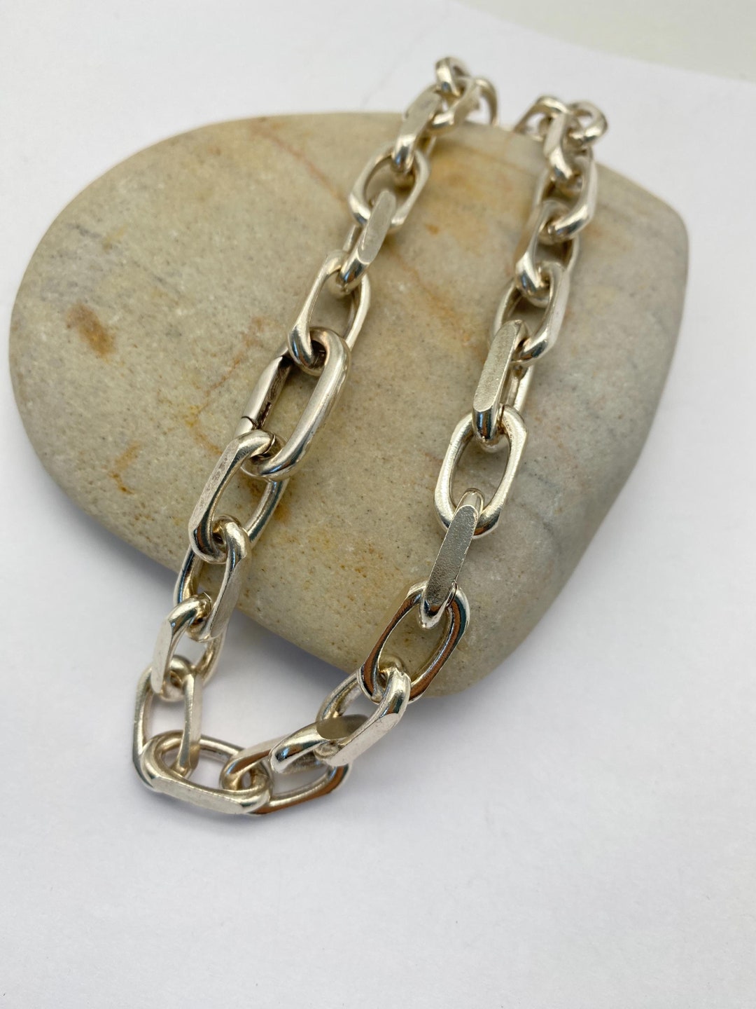 Mens Silver Chain Heavy Silver Chain Mens Neckace 925 Sterling Silver ...