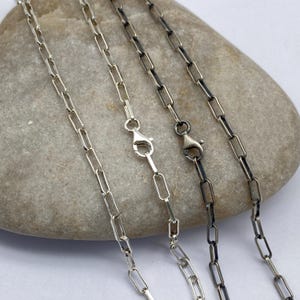 3mm Silver Chain Box Chain 925 Sterling Silver - Etsy