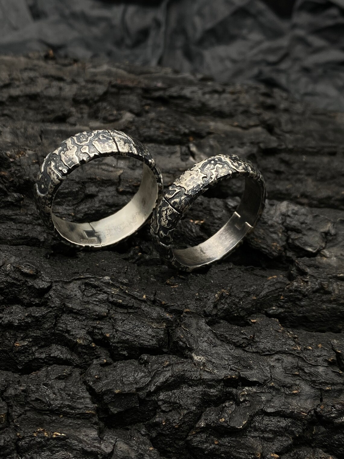 Couple Rings Arthritis Ring Fat Knuckle Wedding Band Silver | Etsy