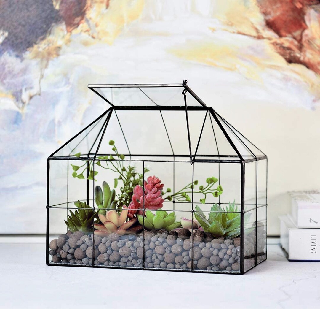 Large Glass Terrarium Containers With Lid Victorian Closed Terrarium ...