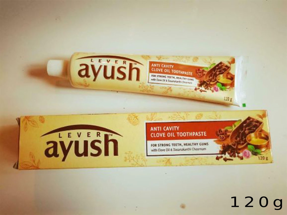 Lever Ayush Anti Cavity Clove Oil Toothpaste for Strong Teeth - Etsy