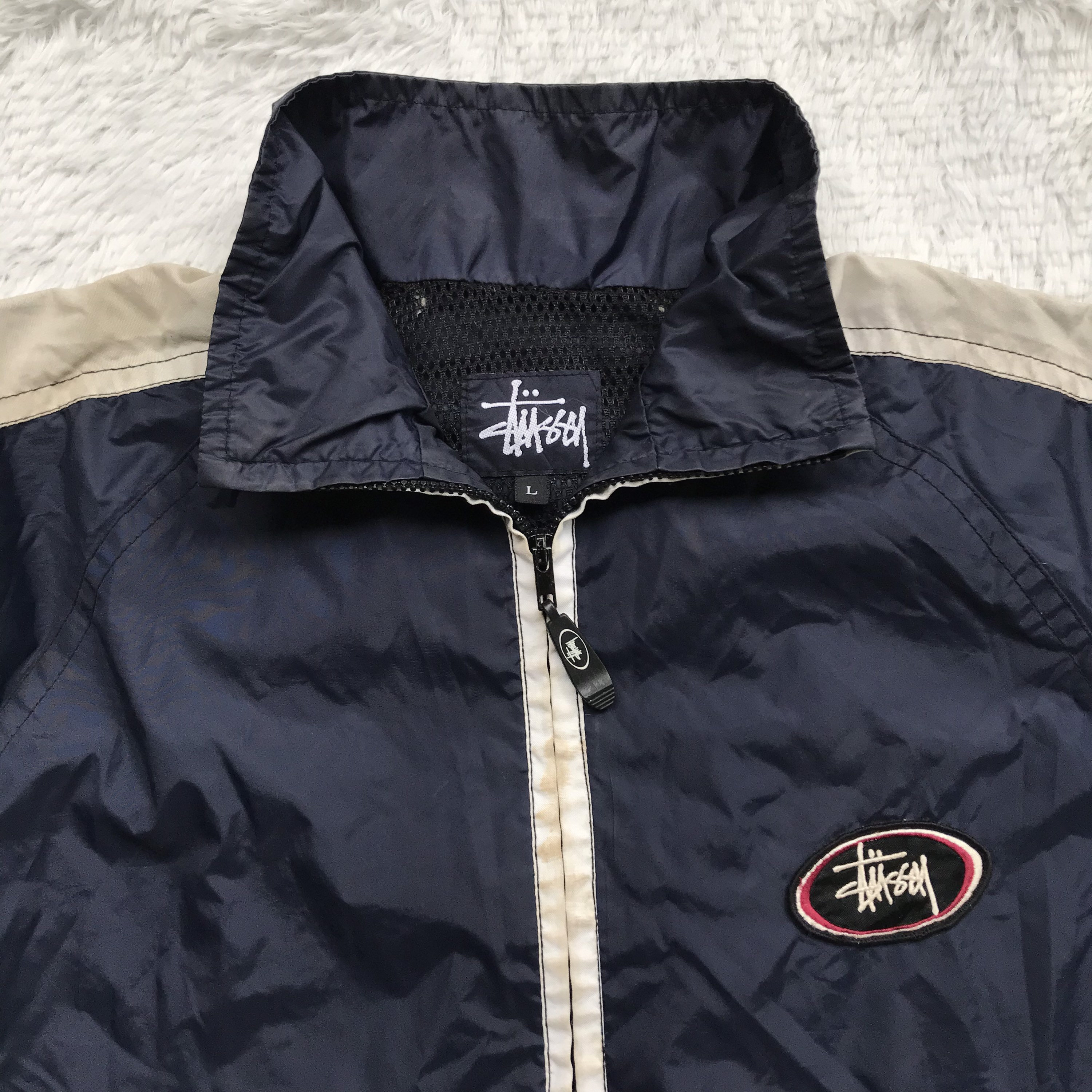STUSSY Deluxe Zipper Windbreaker Jacket 614 | Etsy
