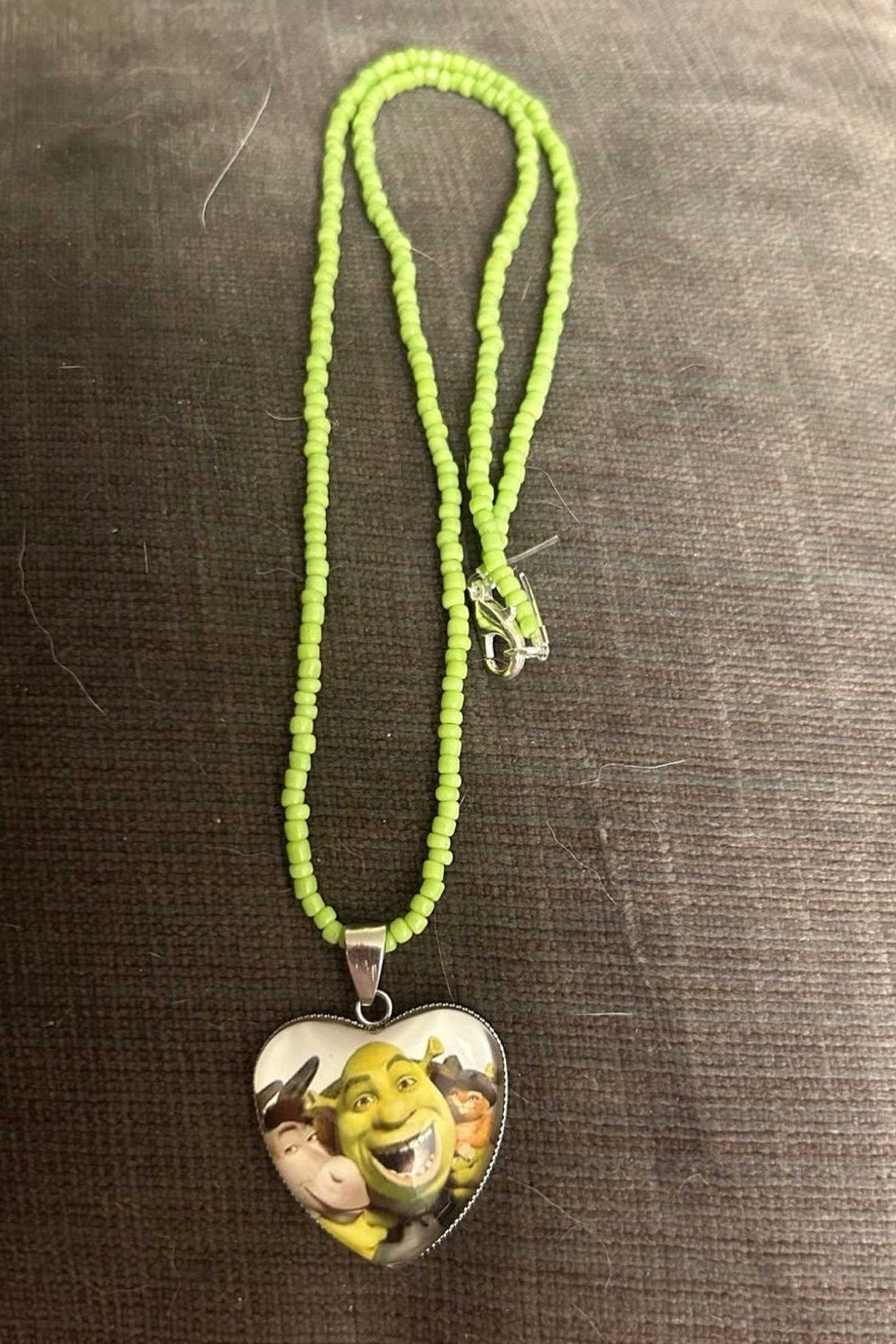 Handmade Shrek Necklace - Etsy