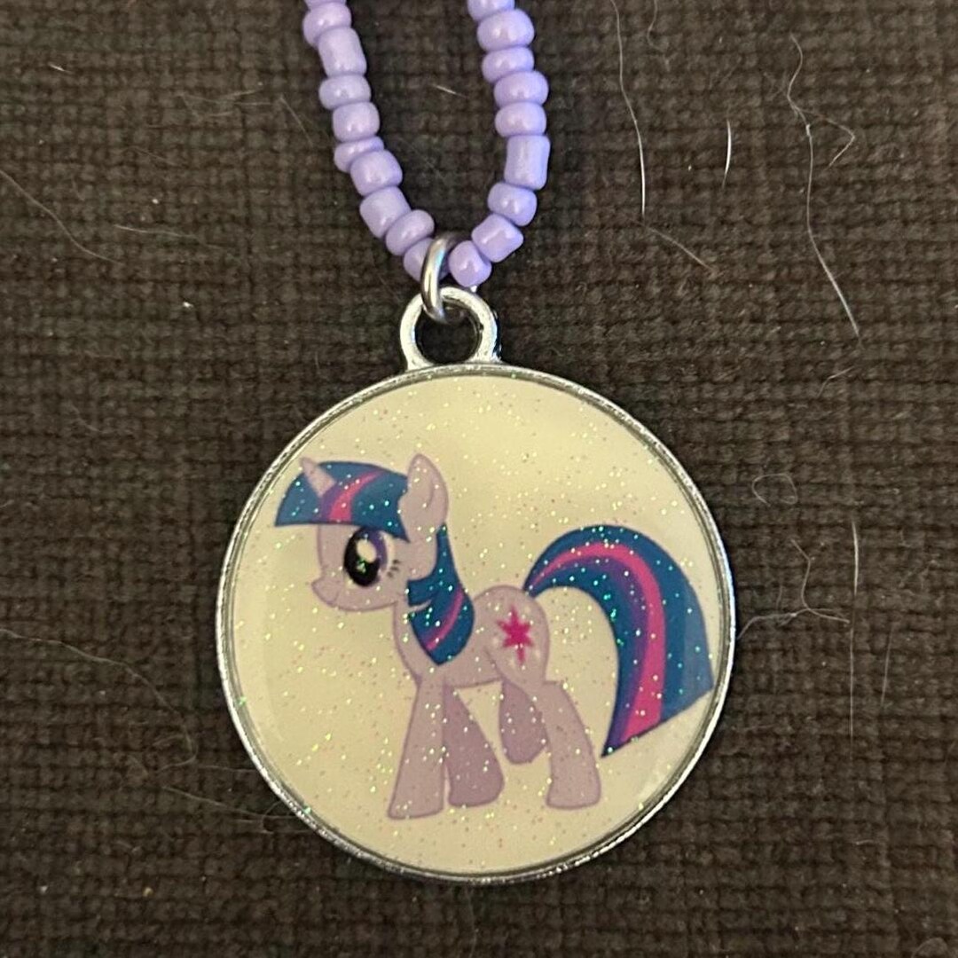 Handmade Sparkly My Little Pony Twilight Sparkle Necklace - Etsy