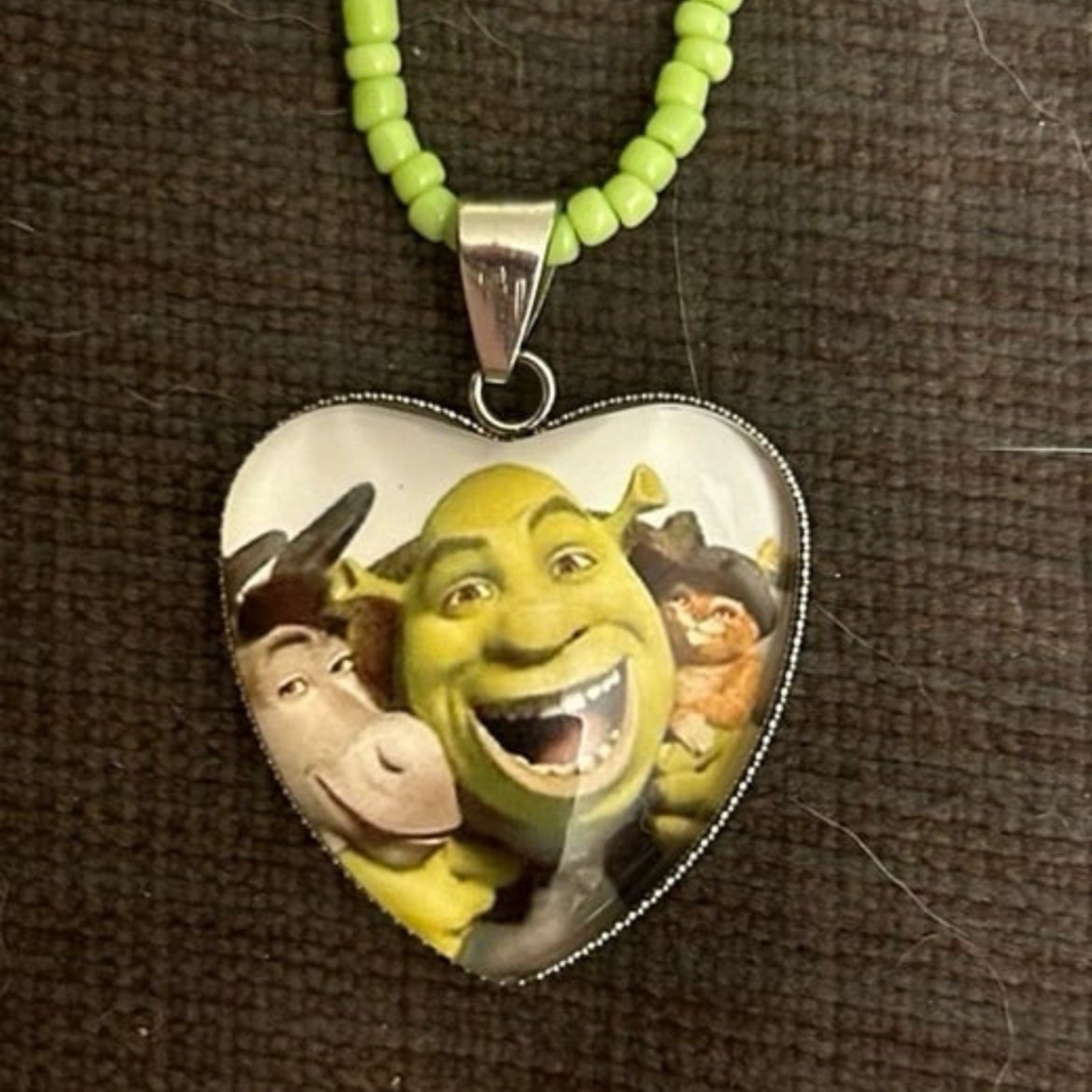 Handmade Shrek Necklace - Etsy