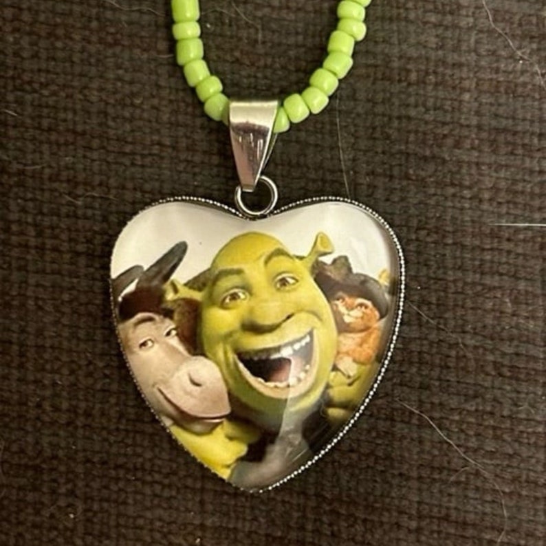 Handmade Shrek Necklace - Etsy